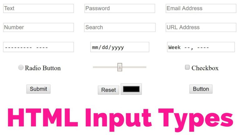 [Giải Đáp] Thẻ Input Trong HTML Là Gì | 10 Ví Dụ Cụ Thể