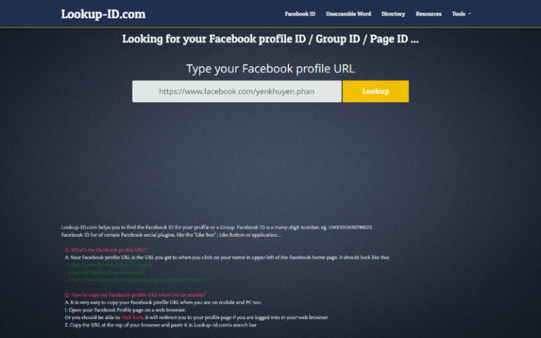 4 Cách Lấy ID Facebook Của Bạn Và Người Khác Cực Dễ